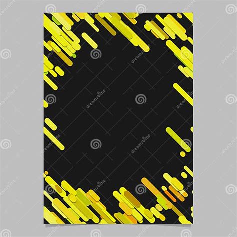 Diagonal Rounded Stripe Pattern Brochure Template Trendy Blank Stationery Background With