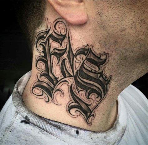Neck Script Tattoos Pin On Tattoo