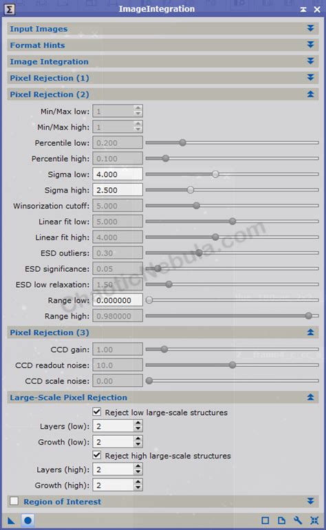 Pixinsight Local Normalization Chaotic Nebula
