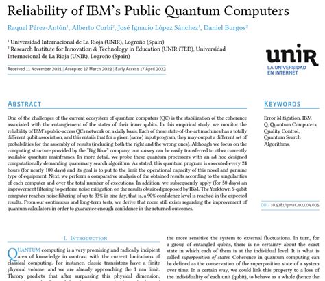 Reliability Of IBMs Public Quantum Computers Transgenic Learning