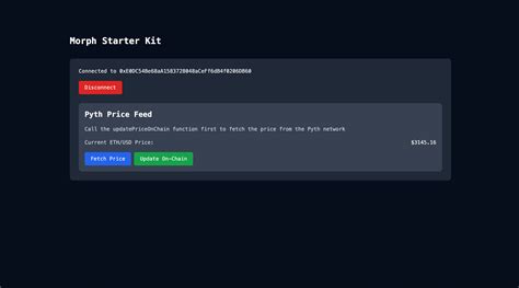Creating Consumer Dapps On Morph Integrating Offchain Data Using Pyth Price Feeds
