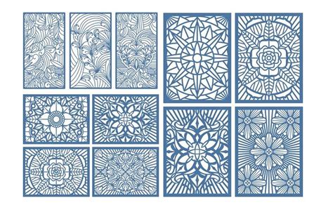 Cnc Patterns Pack CDR DXF Vectors To Cut DXF DOWNLOADS Files For Laser Cutting And CNC