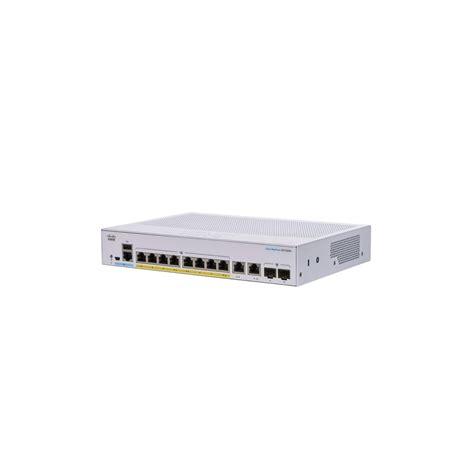 Used Cisco Business Cbs250 8pp E 2g Smart Switch 8 Port Ge Partial