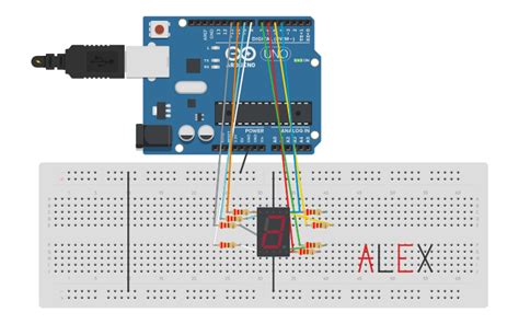 Circuit Design Digital Indicator Tinkercad