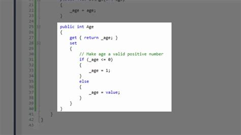 Get Set Accessors Or Properties In C Youtube