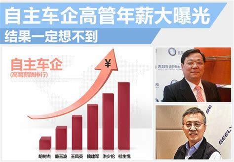 自主车企高管年薪大曝光 结果一定想不到 知乎