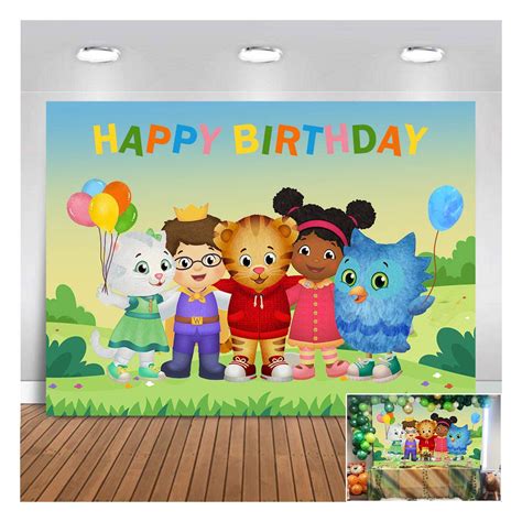 Cartoon Daniel Tigers Cat Neighborhood Happy Birthday Photography