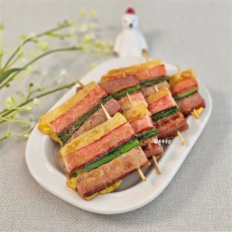 꼬지전 쉽게 만들기 삼색 오색 꼬치전 레시피 네이버 블로그