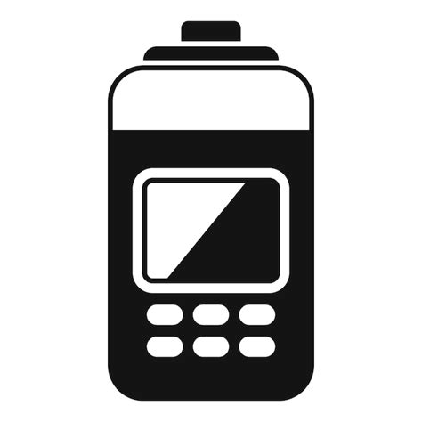 Premium Vector Electronic Device Showing Blank Screen And Buttons For