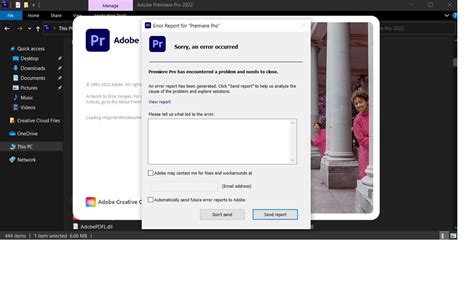Premiere Pro Has Encountered A Problem And Needs T Adobe Product Community 12774771