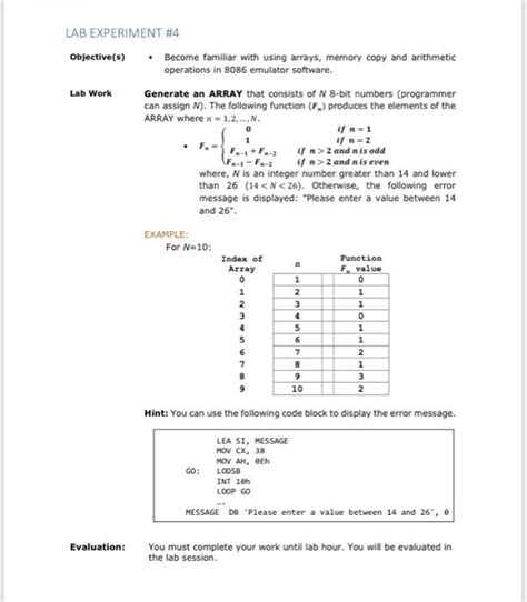 Solved Jective S Become Familiar With Using Arrays Chegg