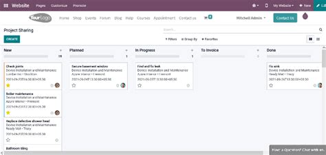 Odoo New Features Of Project Management