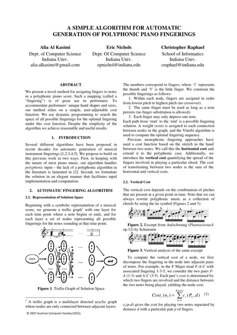 Pdf A Simple Algorithm For Automatic Generation Of Polyphonic Piano