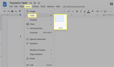 How To Make A Table In Google Docs How To Make A Table In Google Docs
