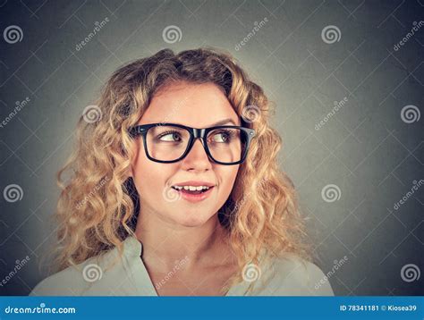 Young Woman Looking Surprised Curious Stock Image Image Of Lifestyle