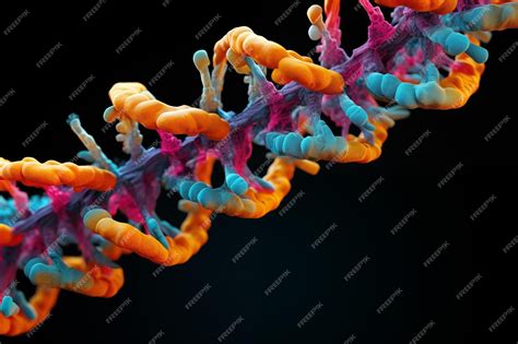 Premium Photo Electron Microscopy Of Dna Gene By Generative Ai