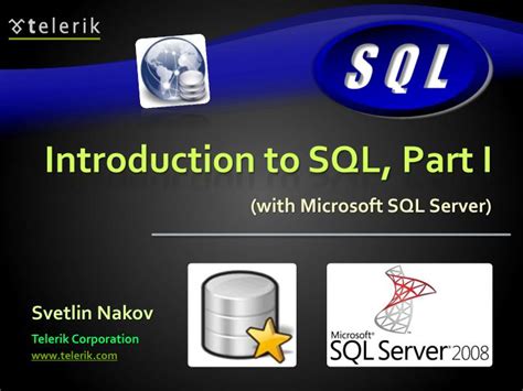 Ppt Introduction To Sql Part I Powerpoint Presentation Free Download Id2875475