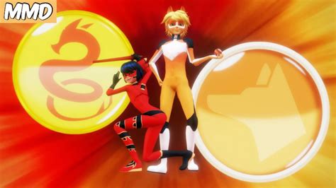 Mmd Miraculous Ladybug Nuevo Ship Felix X Kagami Transformación