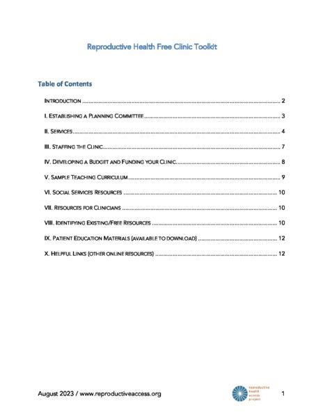 Reproductive Health Access Project 2023 08 Reproductive Health Free