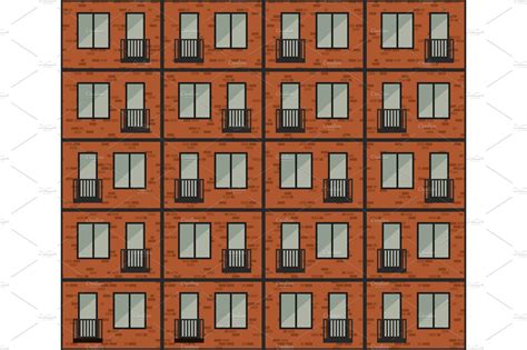 Building Facade Pattern Graphic Patterns ~ Creative Market