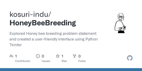 Github Kosuri Induhoneybeebreeding Explored Honey Bee Breeding Problem Statement And Created