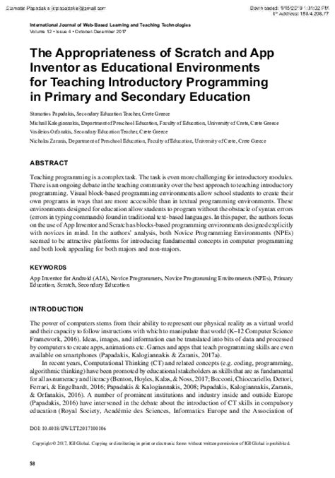 Pdf Introduction To Scratch Programming For The Teens Introduction To