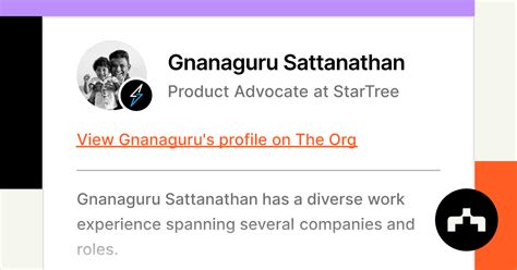 Gnanaguru Sattanathan Product Advocate At Startree The Org
