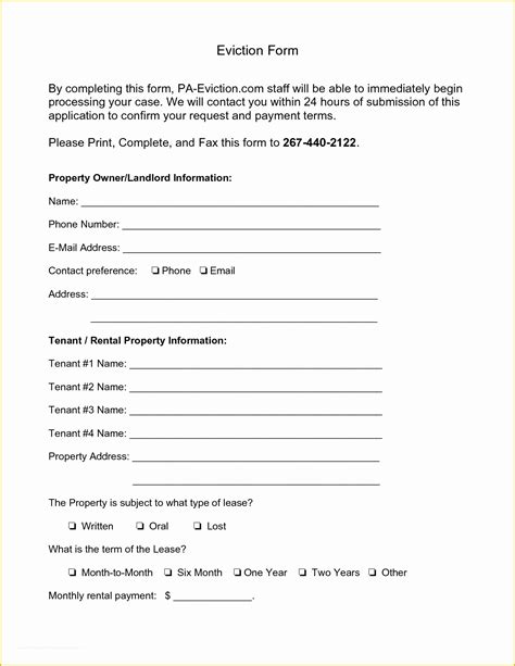 Eviction Notice Template Pennsylvania Free Of 10 Best Of Eviction