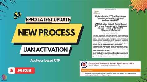 Epfo Uan Activation Made Easy Aadhaar Based Otp Process Explained