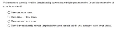 Solved Which Statement Correctly Identifies The Relationship