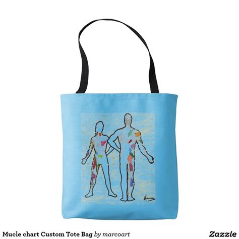 Mucle Chart Custom Tote Bag Tote Bag Branded Tote Bags Blank Tote Bag