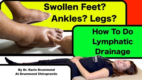 Self Lymphatic Drainage Massage For Swollen Feet Ankles And Legs Youtube