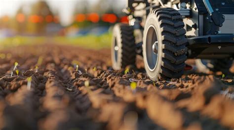 Autonomous Robot Planting Seeds In Perfectly Spaced Rows For Smart