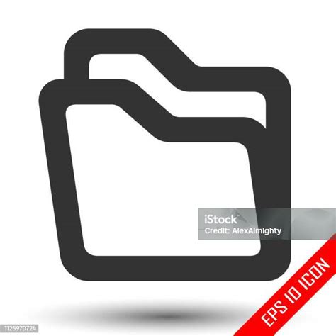 폴더 아이콘입니다 폴더의 평면 아이콘입니다 Eps 폴더입니다 벡터 일러스트입니다 개념에 대한 스톡 벡터 아트 및 기타 이미지 개념 검색 그래픽 사용자 인터페이스