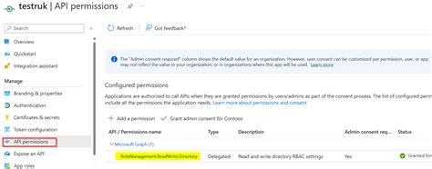 Microsoft Azure Assigning Microsoft Graph Permissions To A Regular User Doesnt Work Stack