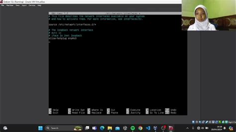 konfigurasi ip address debian 12 pada virtualbox youtube
