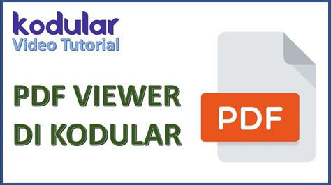 Pdf Viewer Kodular Menampilkan Pdf Di Kodular Youtube