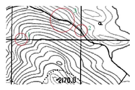 The Extraction Result From The First Scanned Topographic Map A