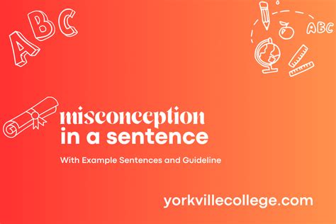 How To Use Misconception In A Sentence Easy Examples
