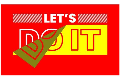 Premium Vector Lets Do It Quotes Slogan And Motivated Typography