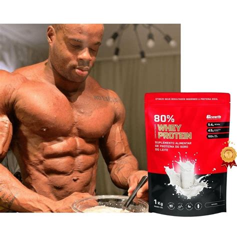 Kit Combo Whey Protein 1kg Creatina Creapure Hot Growth Baunilha