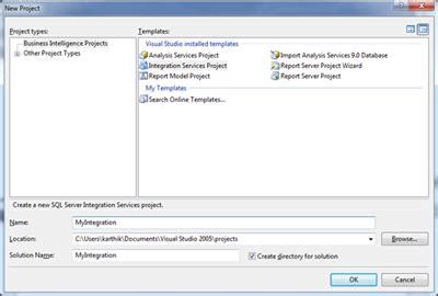 Sql Server Integration Services Ssis Part Basics Of Ssis And Creating Packages Codeproject
