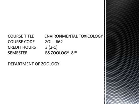 Biotransformation Of Toxicants Pptx