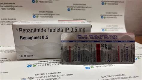05mg Repaglinide Tablet At ₹ 960box Repaglinide Tablet In Nagpur
