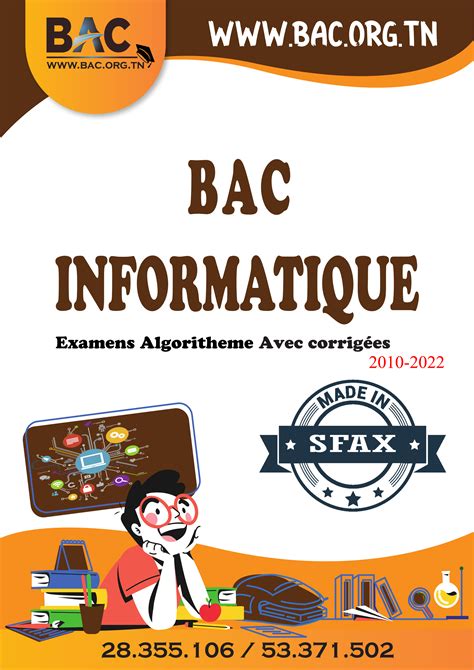 Les Examens Algorithmes Avec Corrigés 2010 2022 Bac Informatique