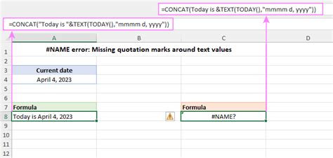 name error in excel reasons and fixes