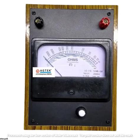 Manual 50 2000 Ohm Meter Series And Shunt Type For Industrial Model