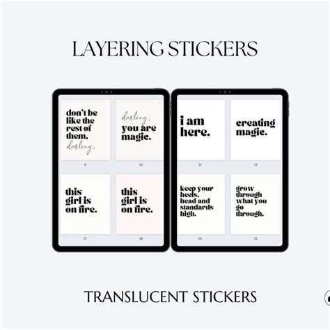 Translucent Stickers Etsy