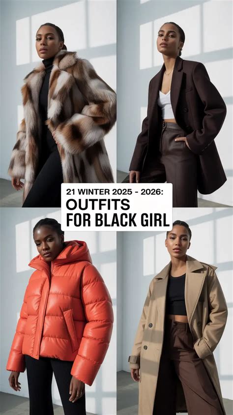 Winter 2025 2026 Outfits For Black Girl Fashion Ideas Street