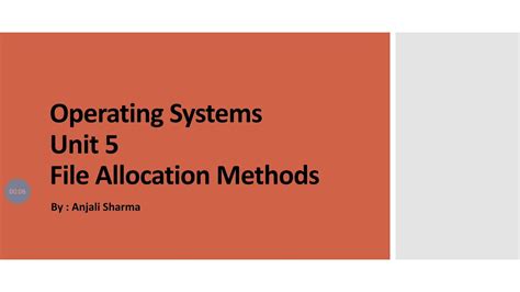 part 3 file allocation methods file management operating systems youtube